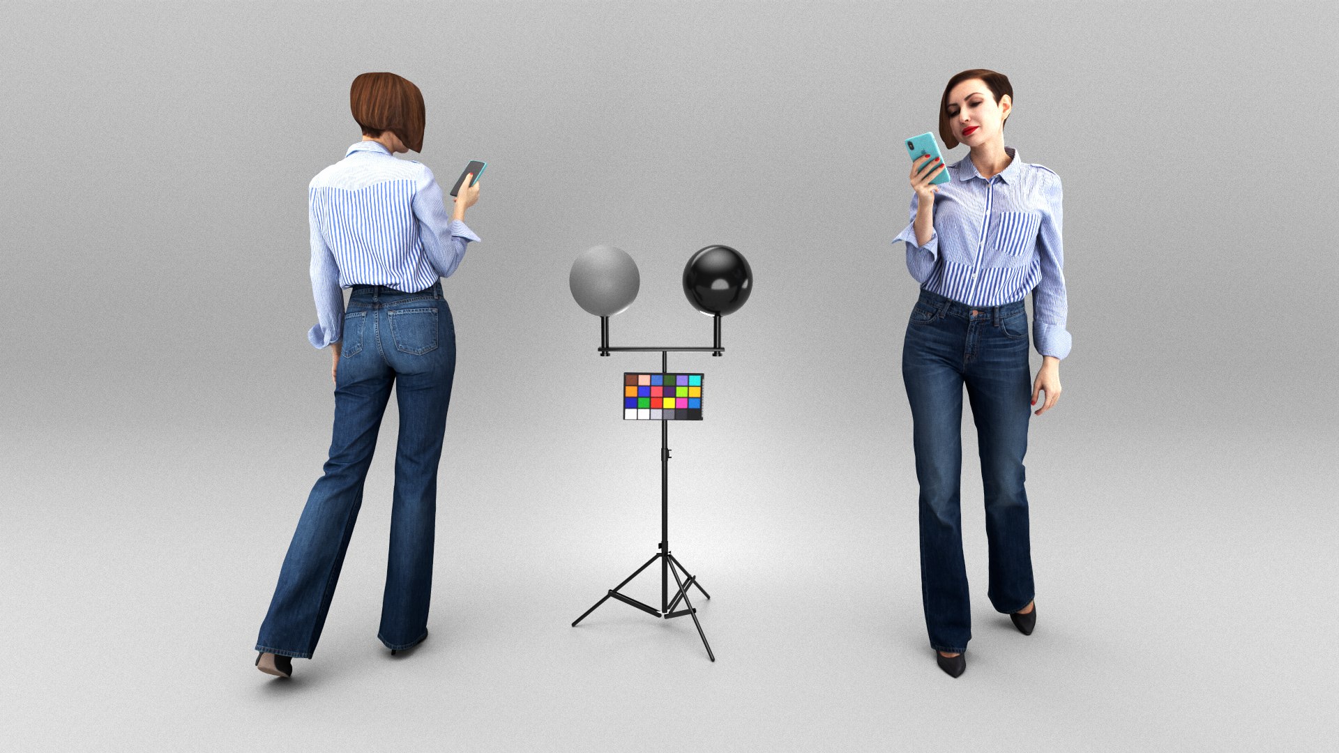 Pretty Woman Using Phone 354 3D Model - TurboSquid 1930718