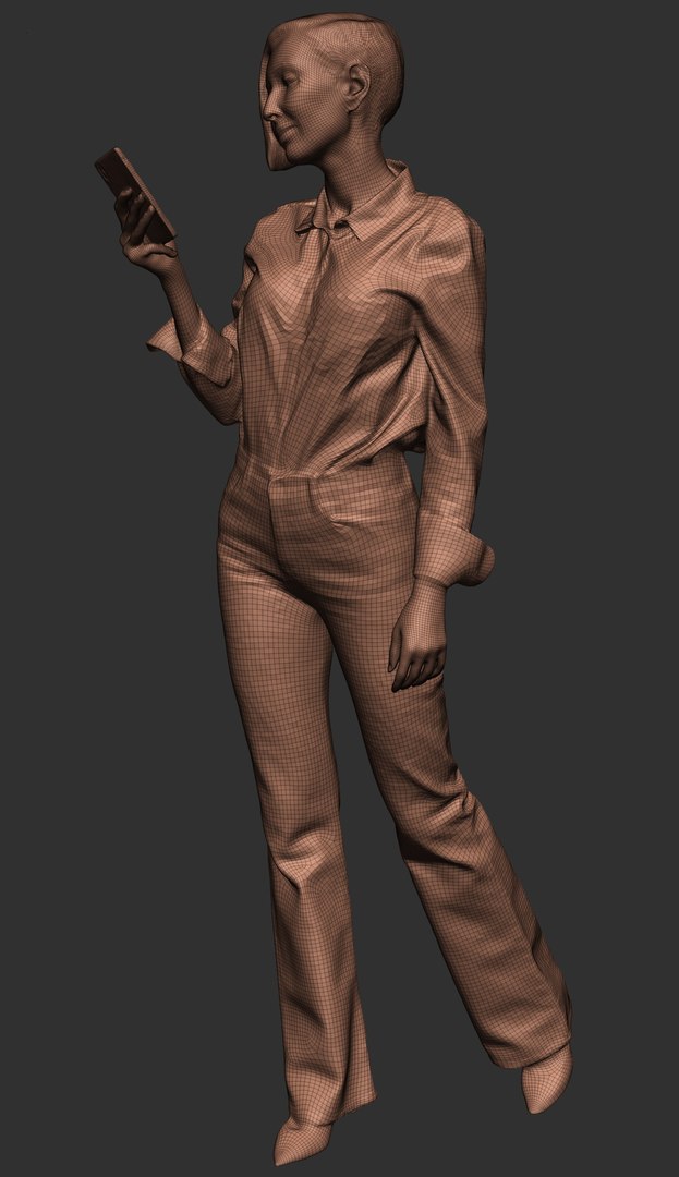 Pretty Woman Using Phone 354 3D Model - TurboSquid 1930718