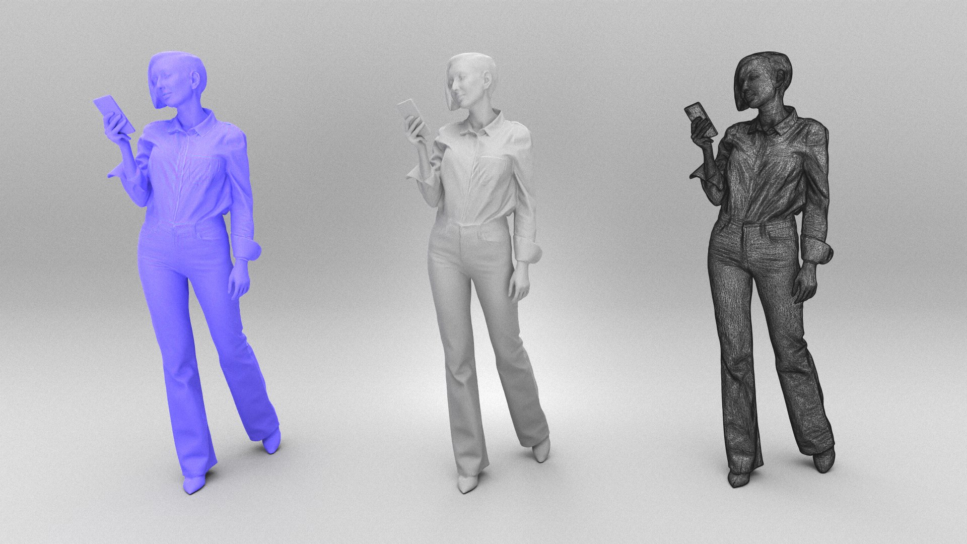 Pretty Woman Using Phone 354 3D Model - TurboSquid 1930718