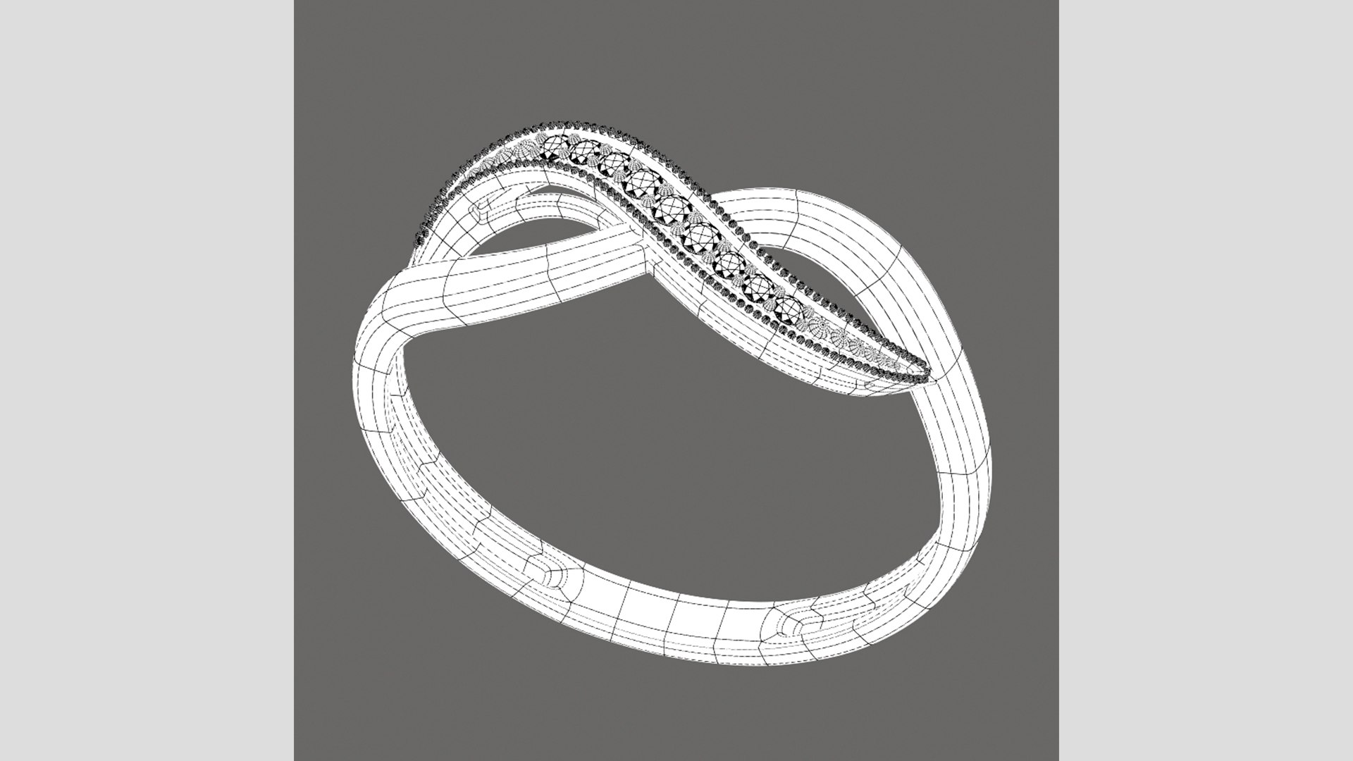 3D Rhodium Plating Fashion Gold Ring Model - TurboSquid 1876466