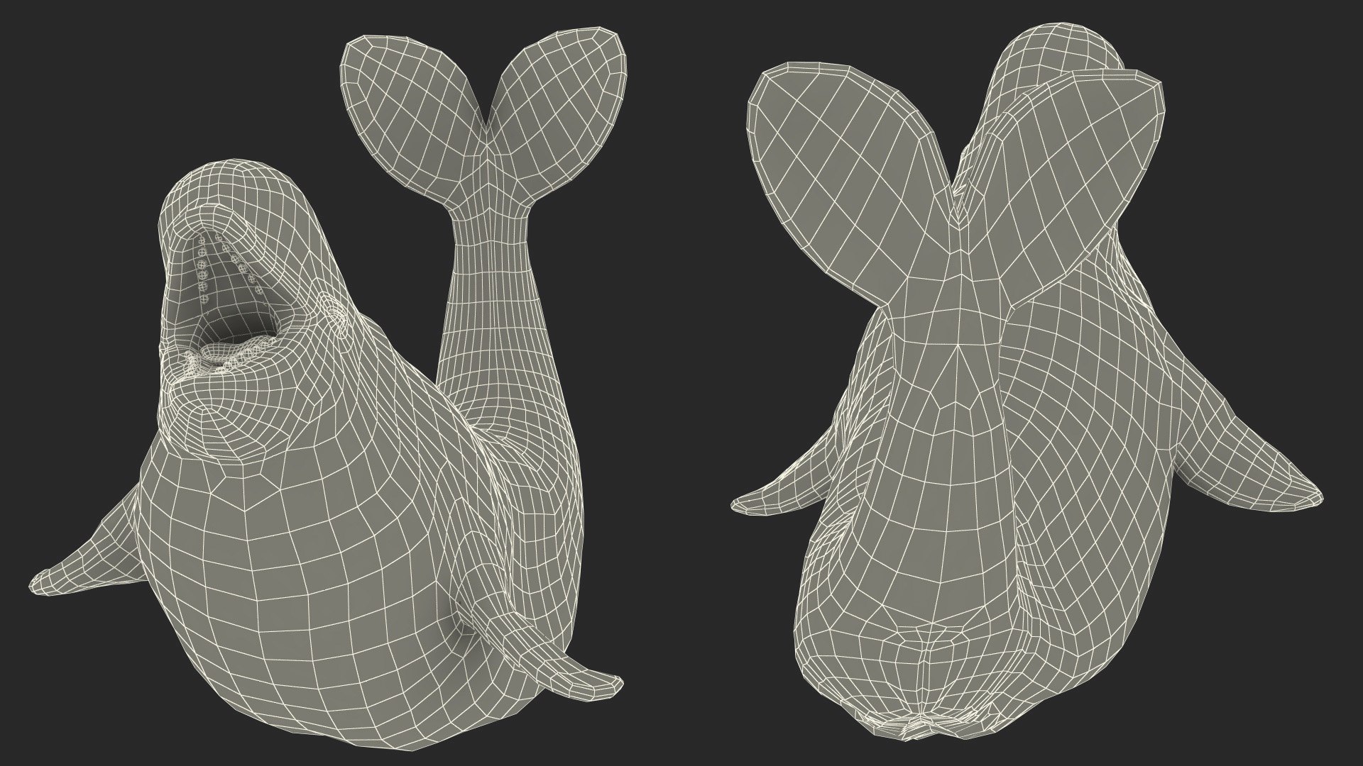 3D model Beluga Whale Young Playful Pose - TurboSquid 2028396