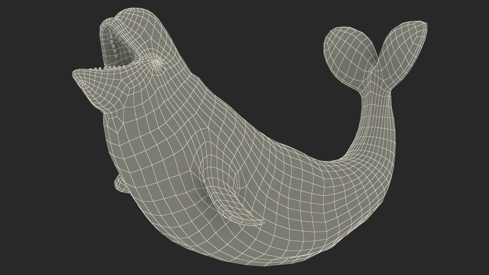 3D model Beluga Whale Young Playful Pose - TurboSquid 2028396