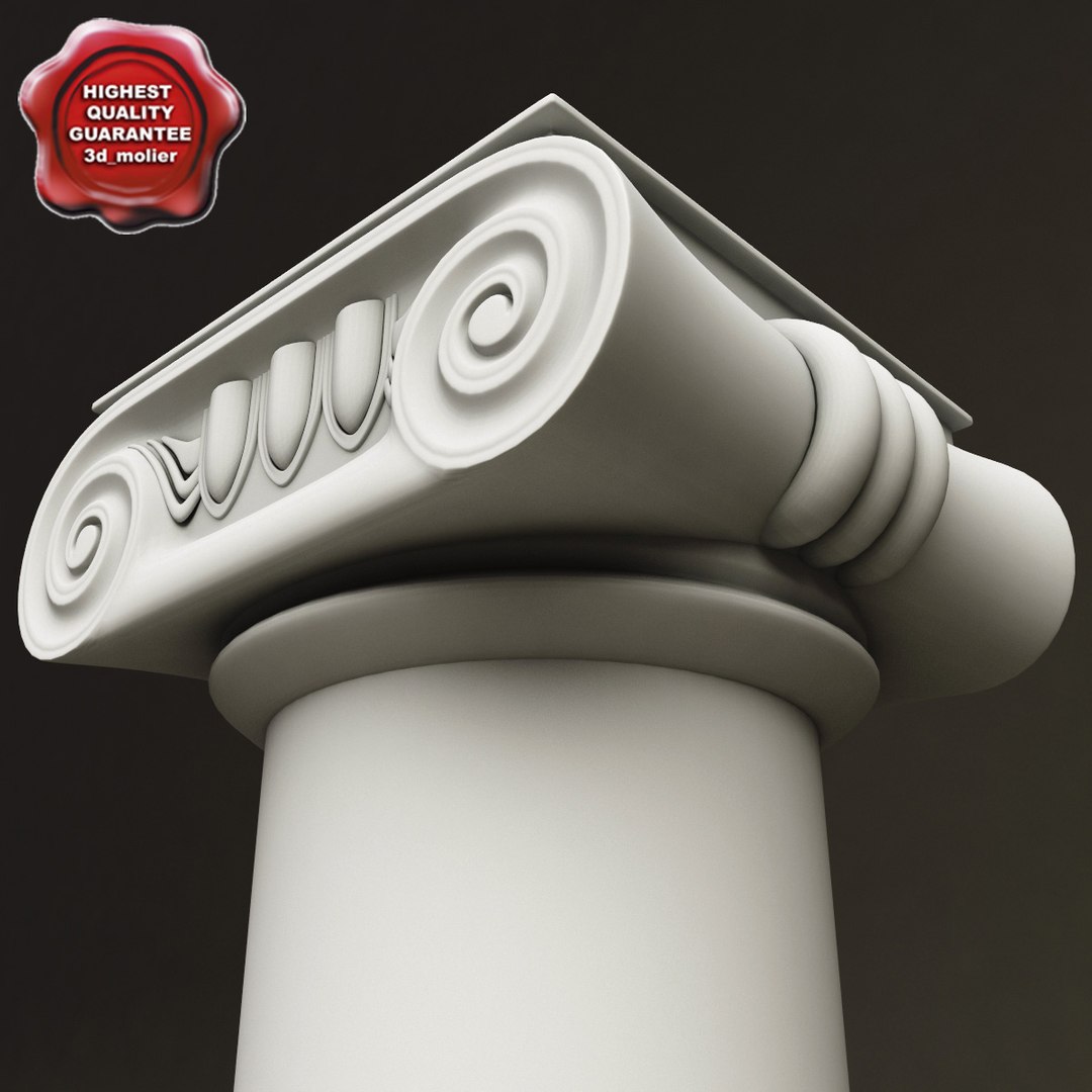 ionic order column 3d model