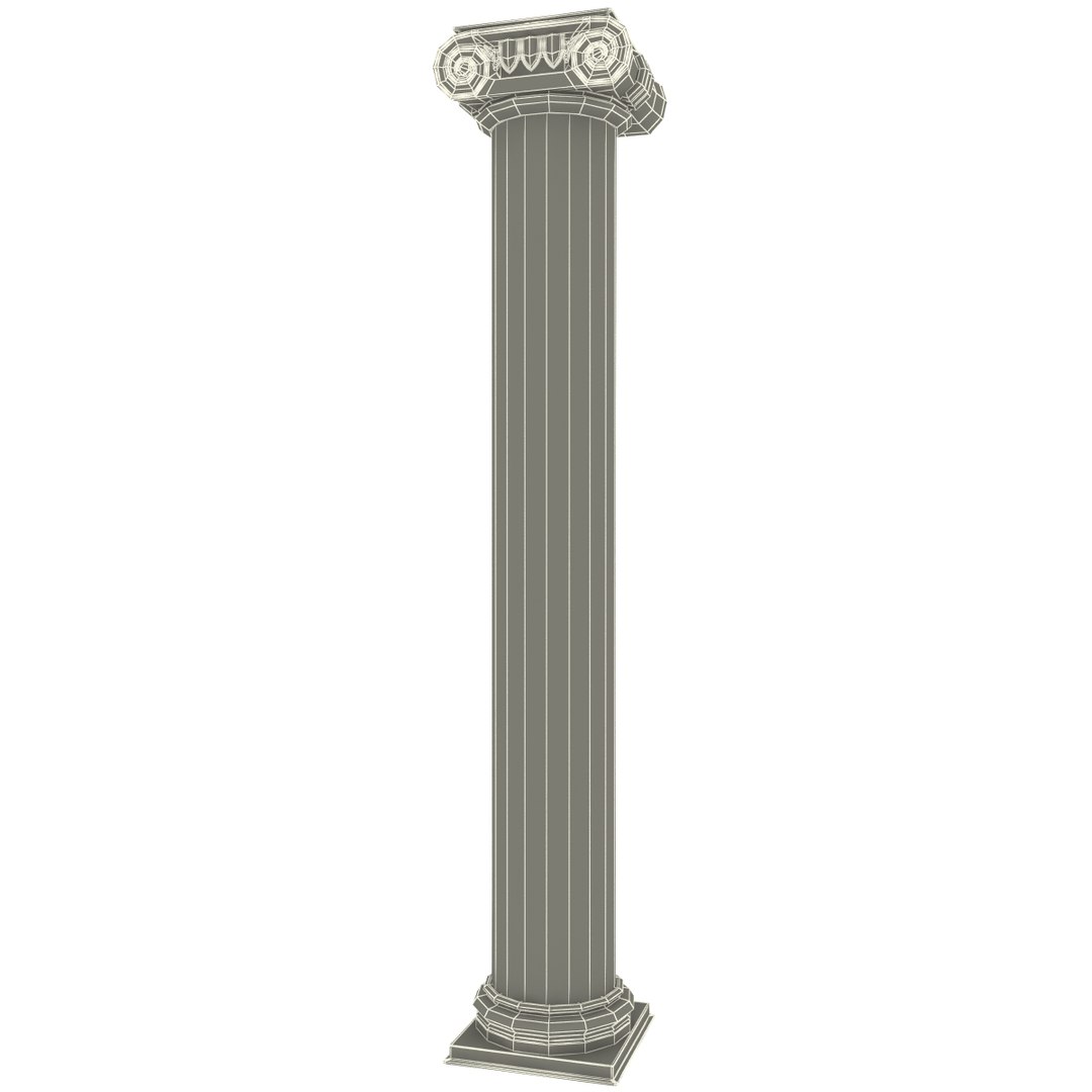 ionic order column 3d model