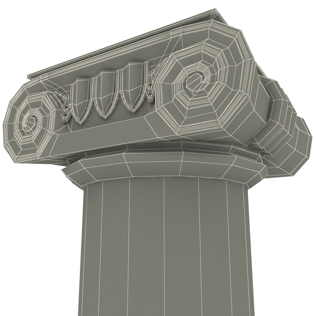 ionic order column 3d model