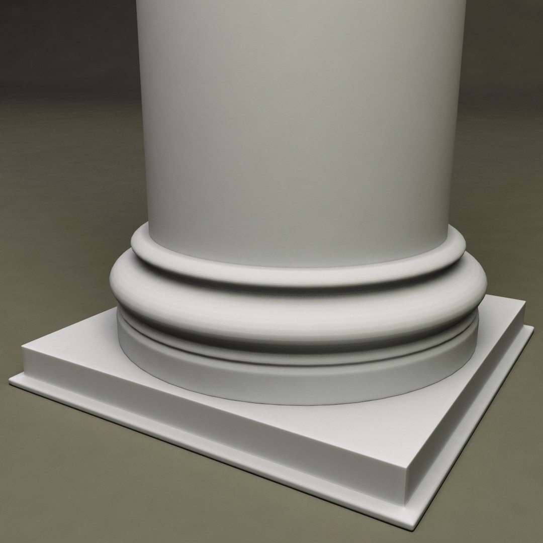 ionic order column 3d model