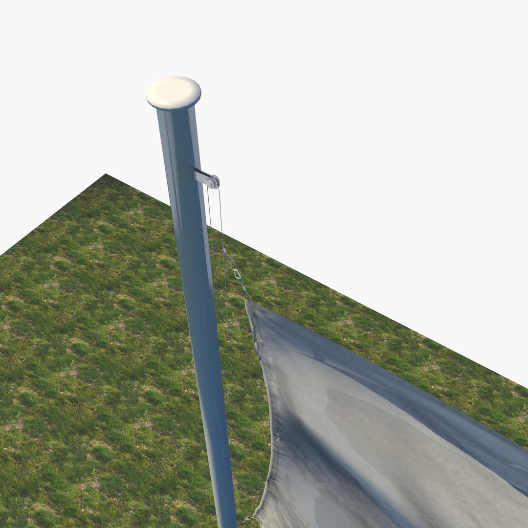 Flag Pole 3d Model