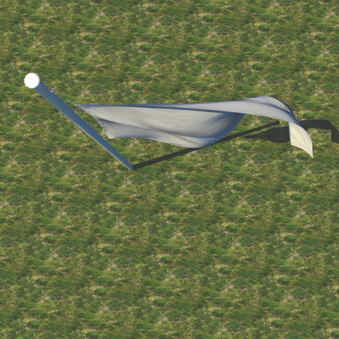 Flag Pole 3d Model