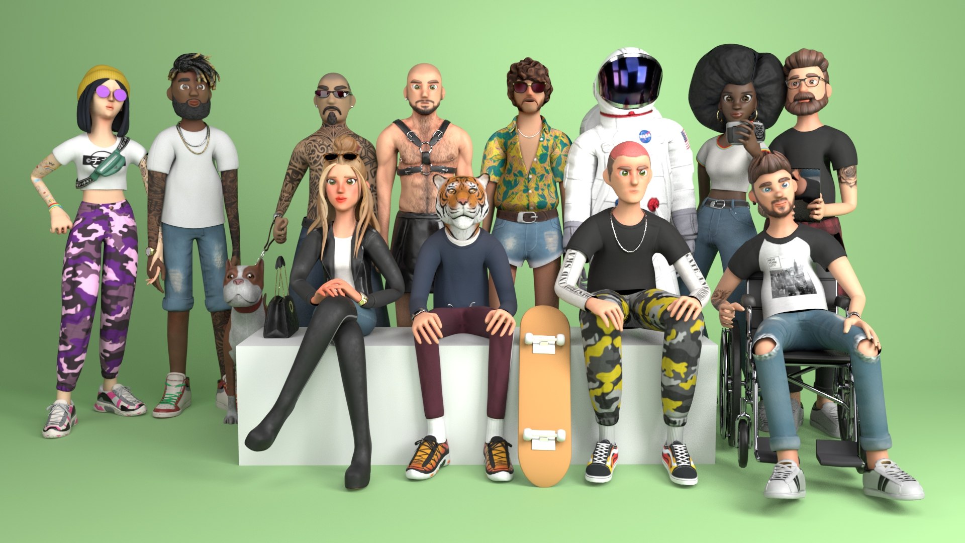 3D Pack Character Model - TurboSquid 1600807