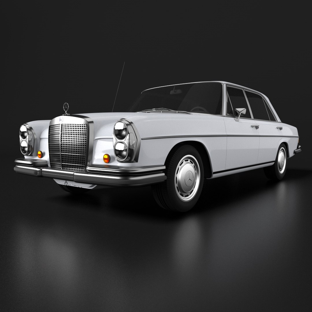 3D Mercedes-Benz S-class 280 SEL W108 - TurboSquid 2357719