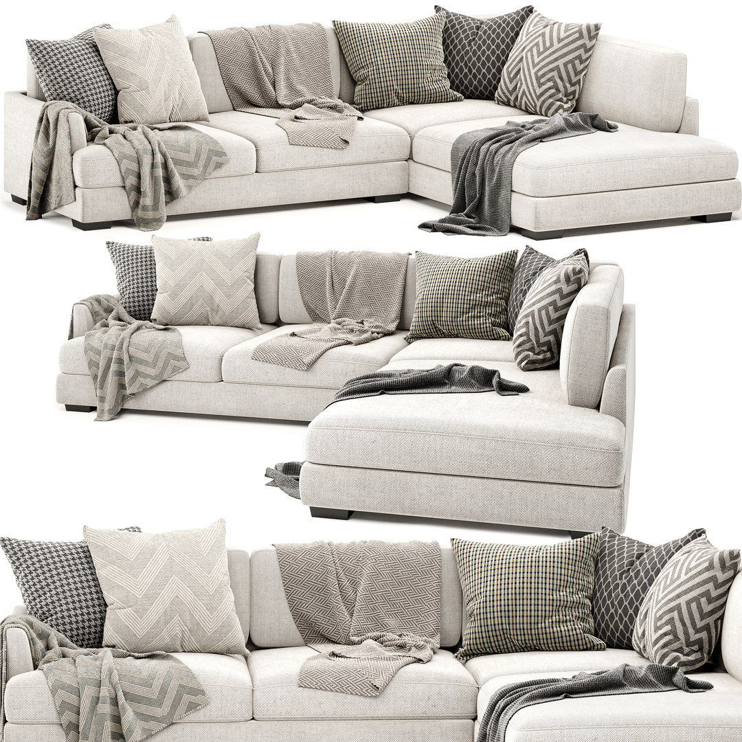 Elsie Sofa With Chaise 3D - TurboSquid 2141395