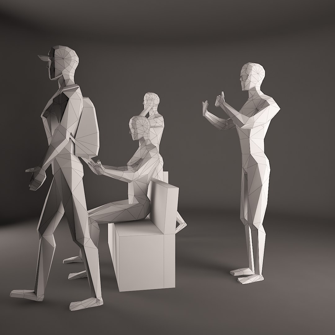 3d model man figure