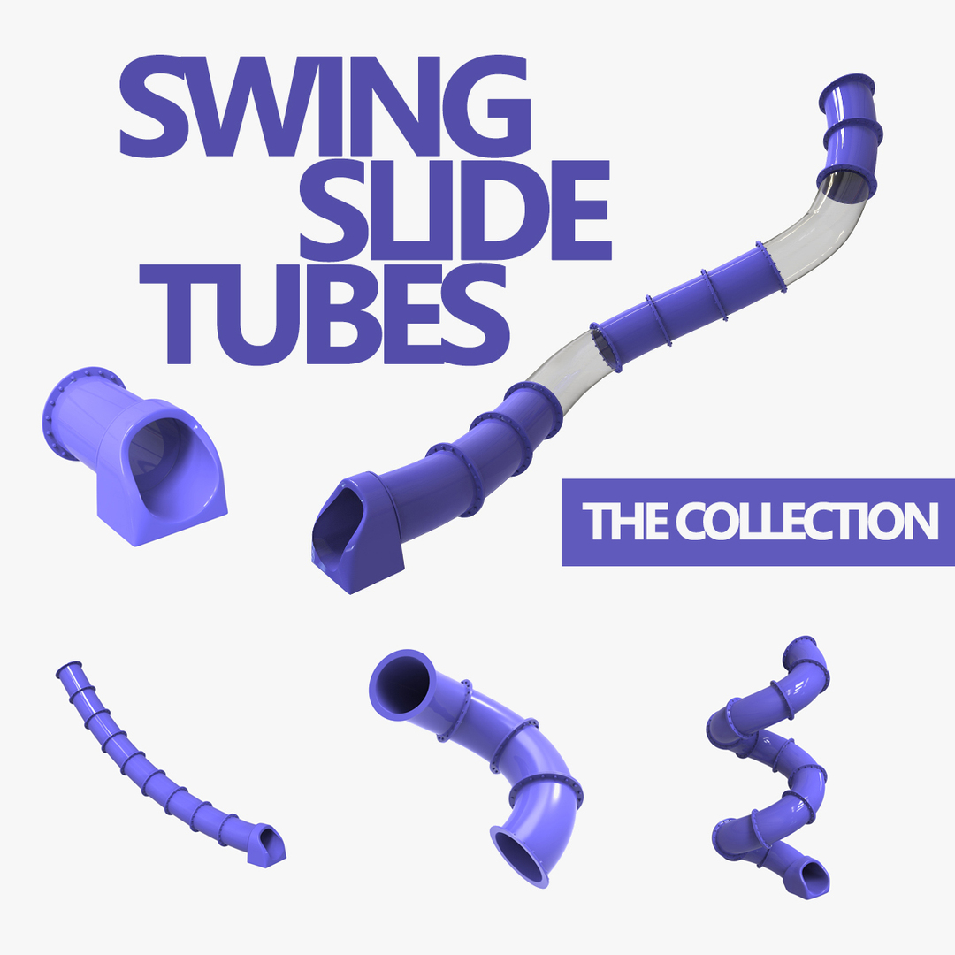 3D slide tubes - TurboSquid 1169026