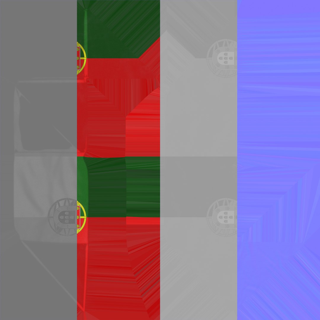 Flag folded triangle portugal 3D model - TurboSquid 1571534