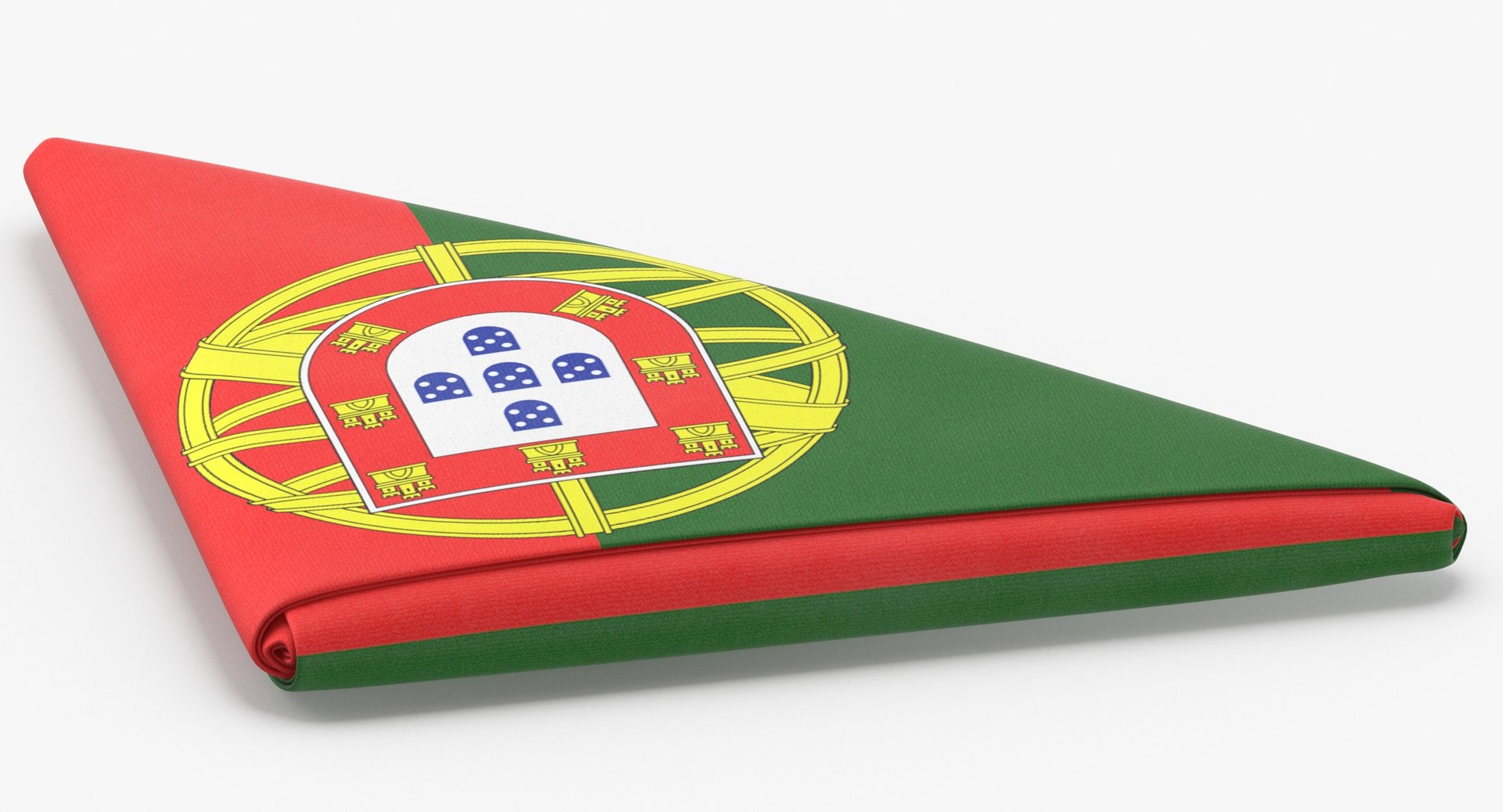 Flag folded triangle portugal 3D model - TurboSquid 1571534