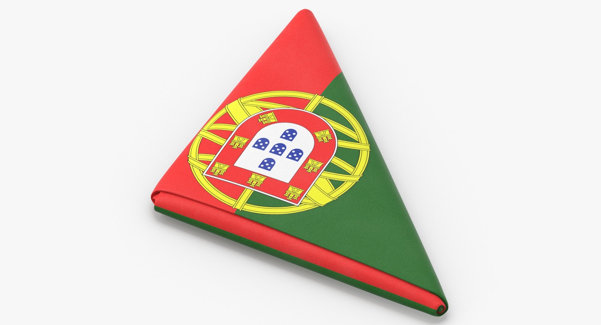 Flag folded triangle portugal 3D model - TurboSquid 1571534