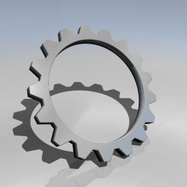 3d model cog wheel