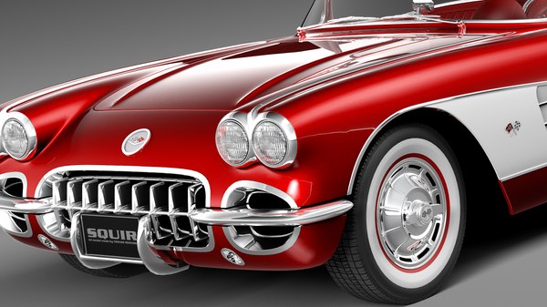 modelo 3d Chevrolet Corvette 1958 - TurboSquid 917504