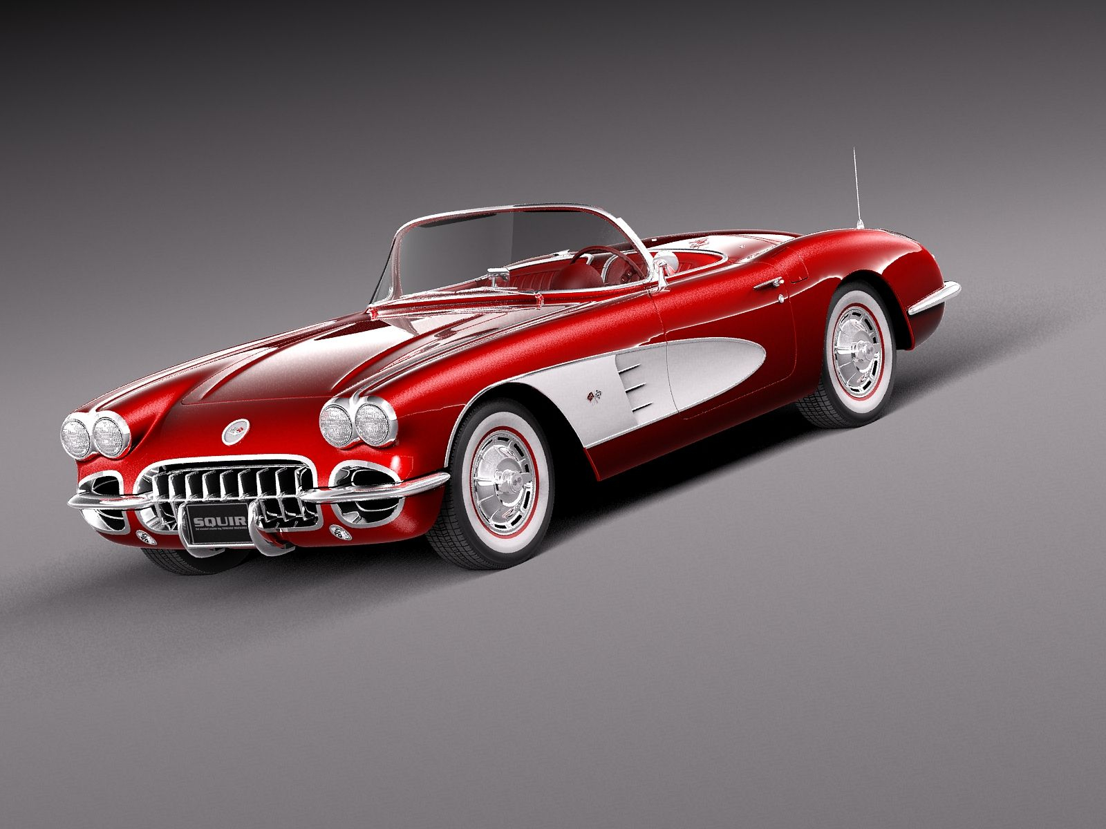modelo 3d Chevrolet Corvette 1958 - TurboSquid 917504