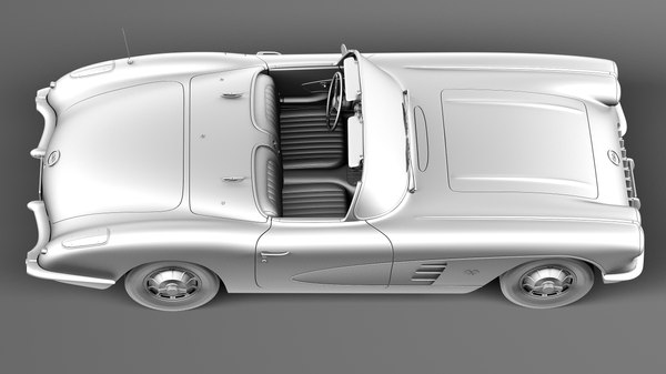 modelo 3d Chevrolet Corvette 1958 - TurboSquid 917504