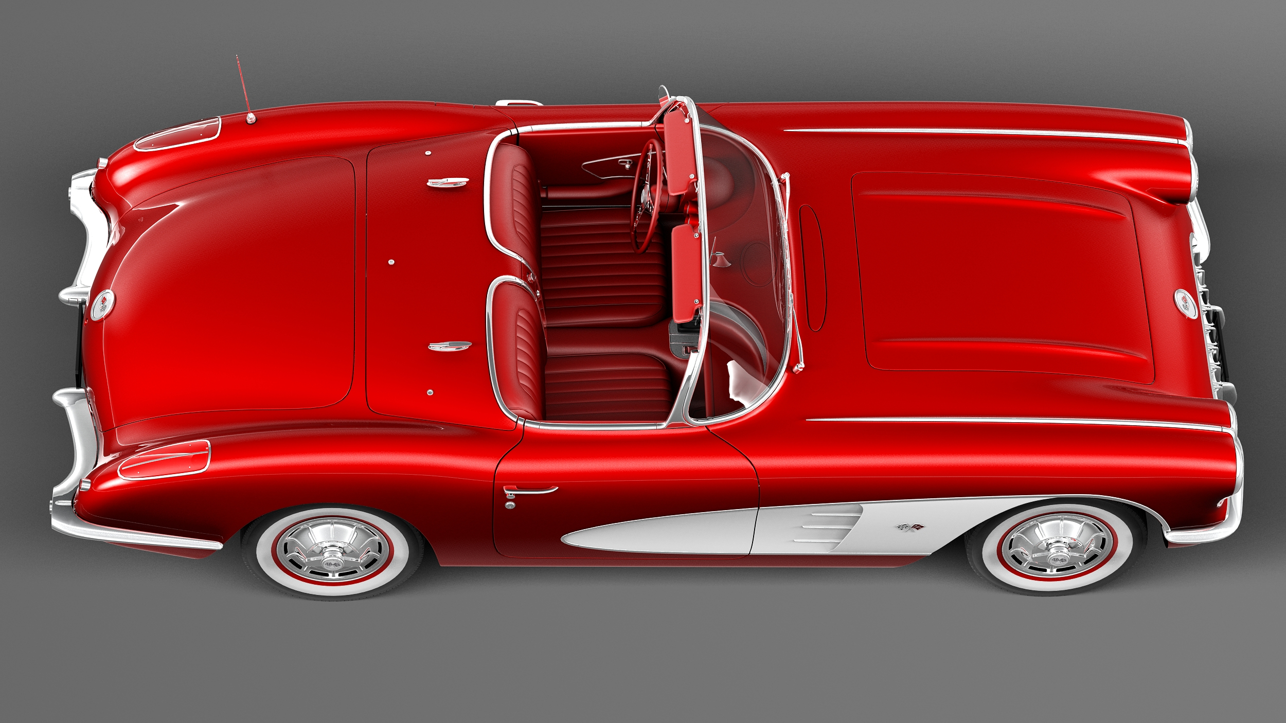 modelo 3d Chevrolet Corvette 1958 - TurboSquid 917504