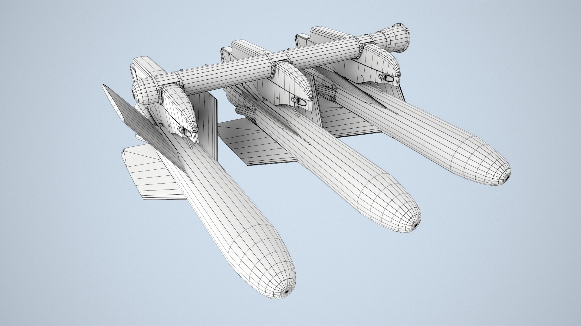 AGM-22 Missiles 3D Model - TurboSquid 2424253