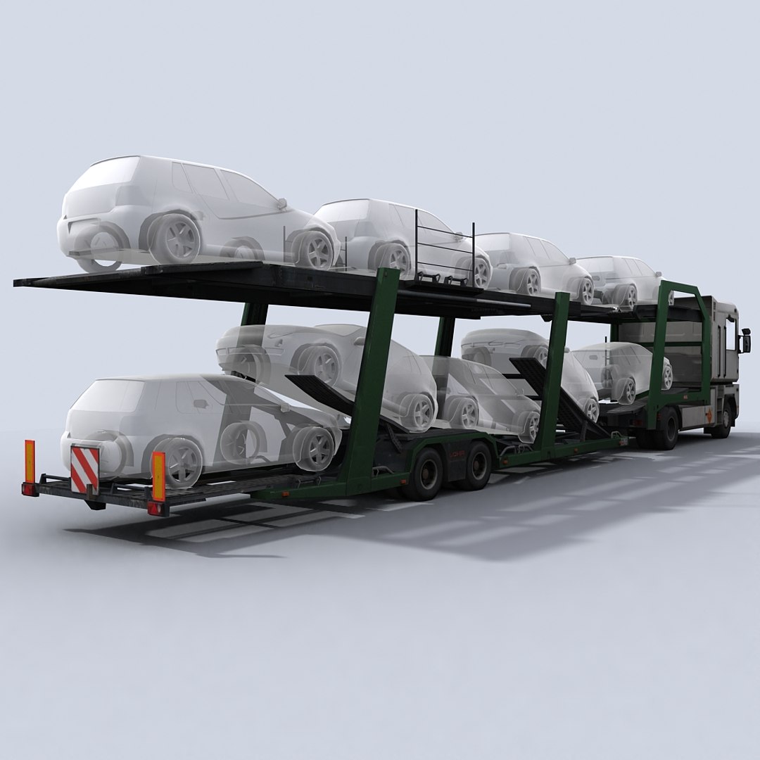 3d Car Transporter Truck Model