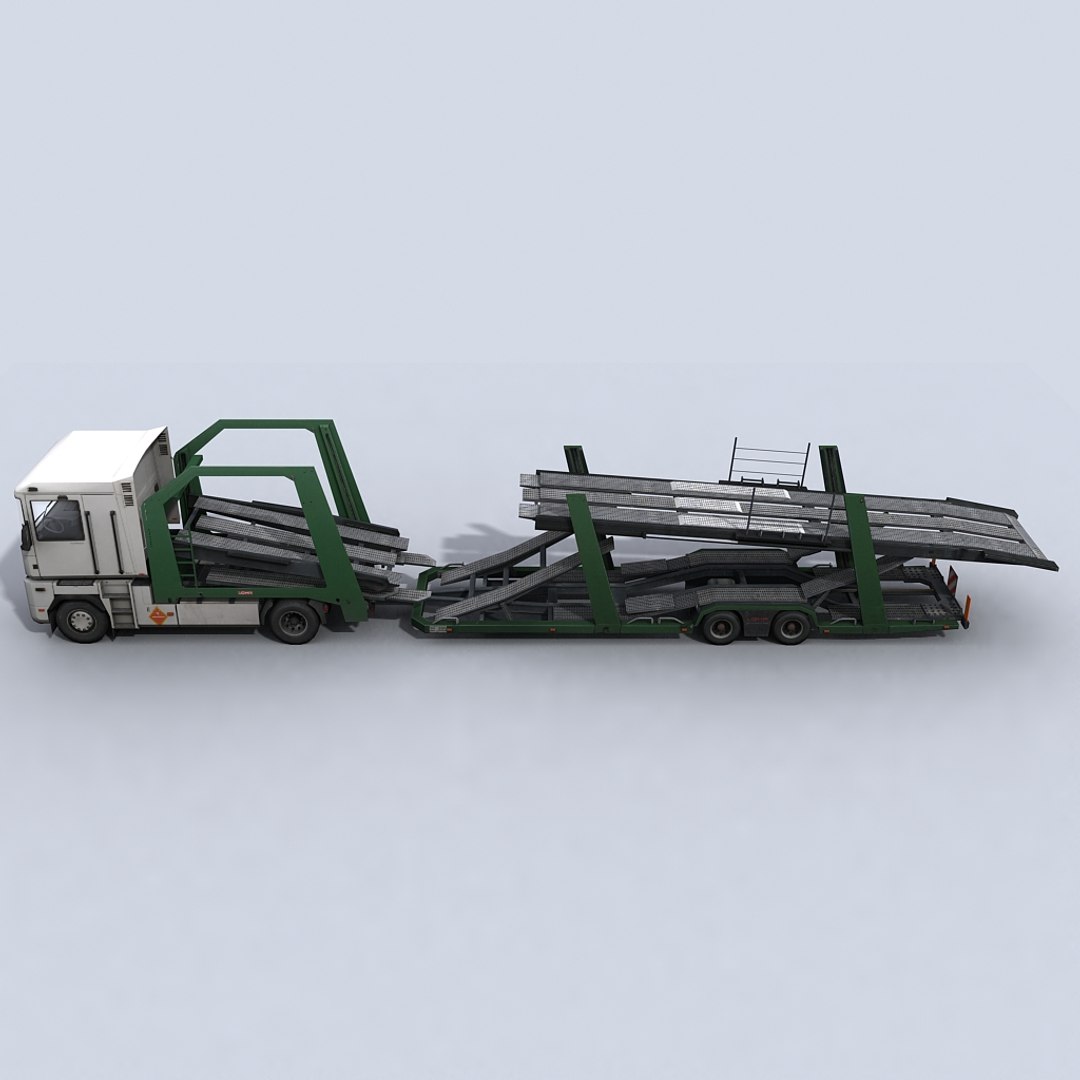 3d Car Transporter Truck Model