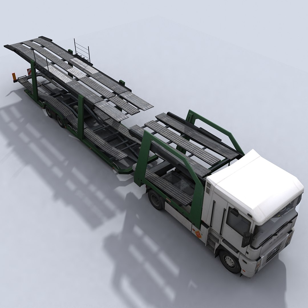 3d Car Transporter Truck Model