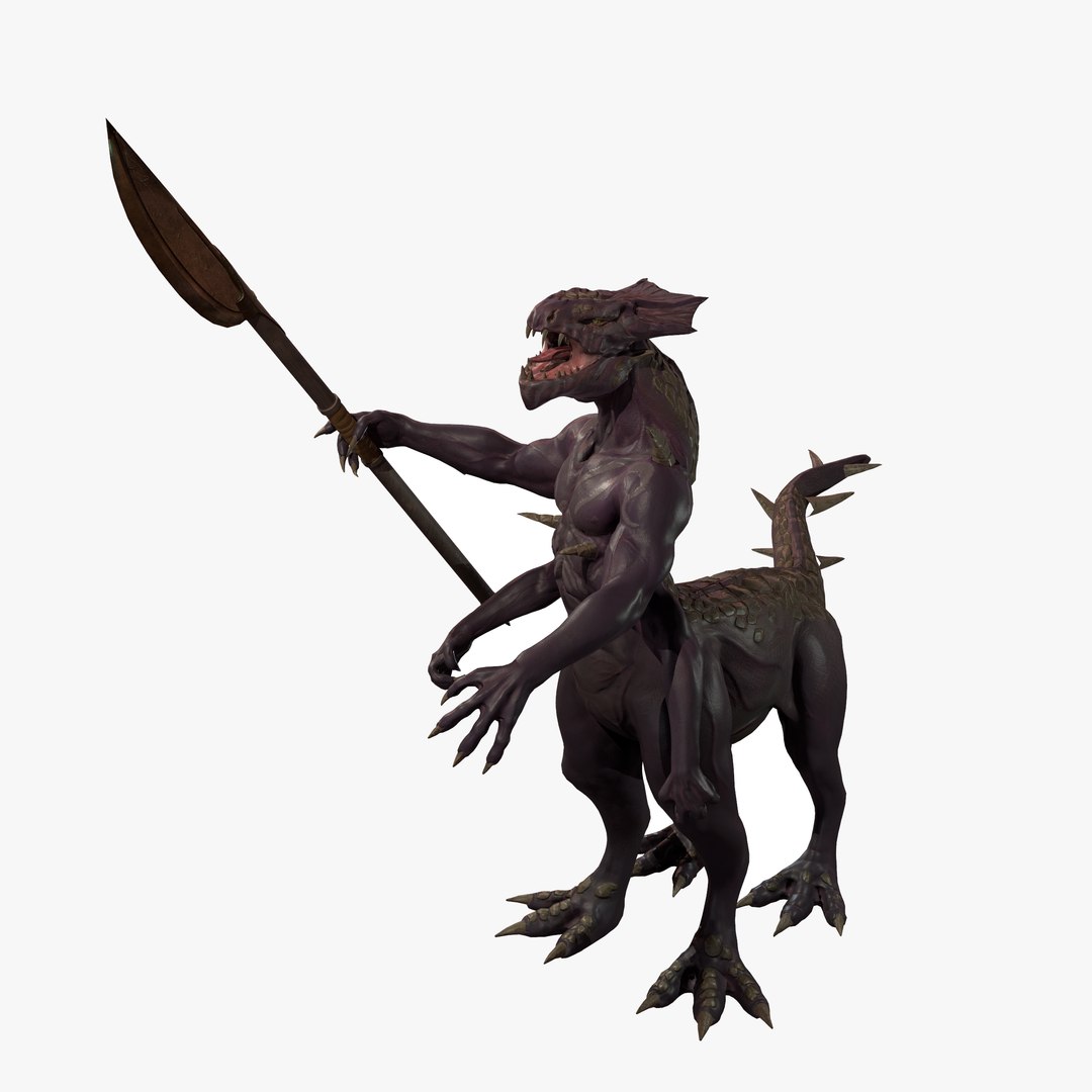 3D lizard humanoid - TurboSquid 1467051