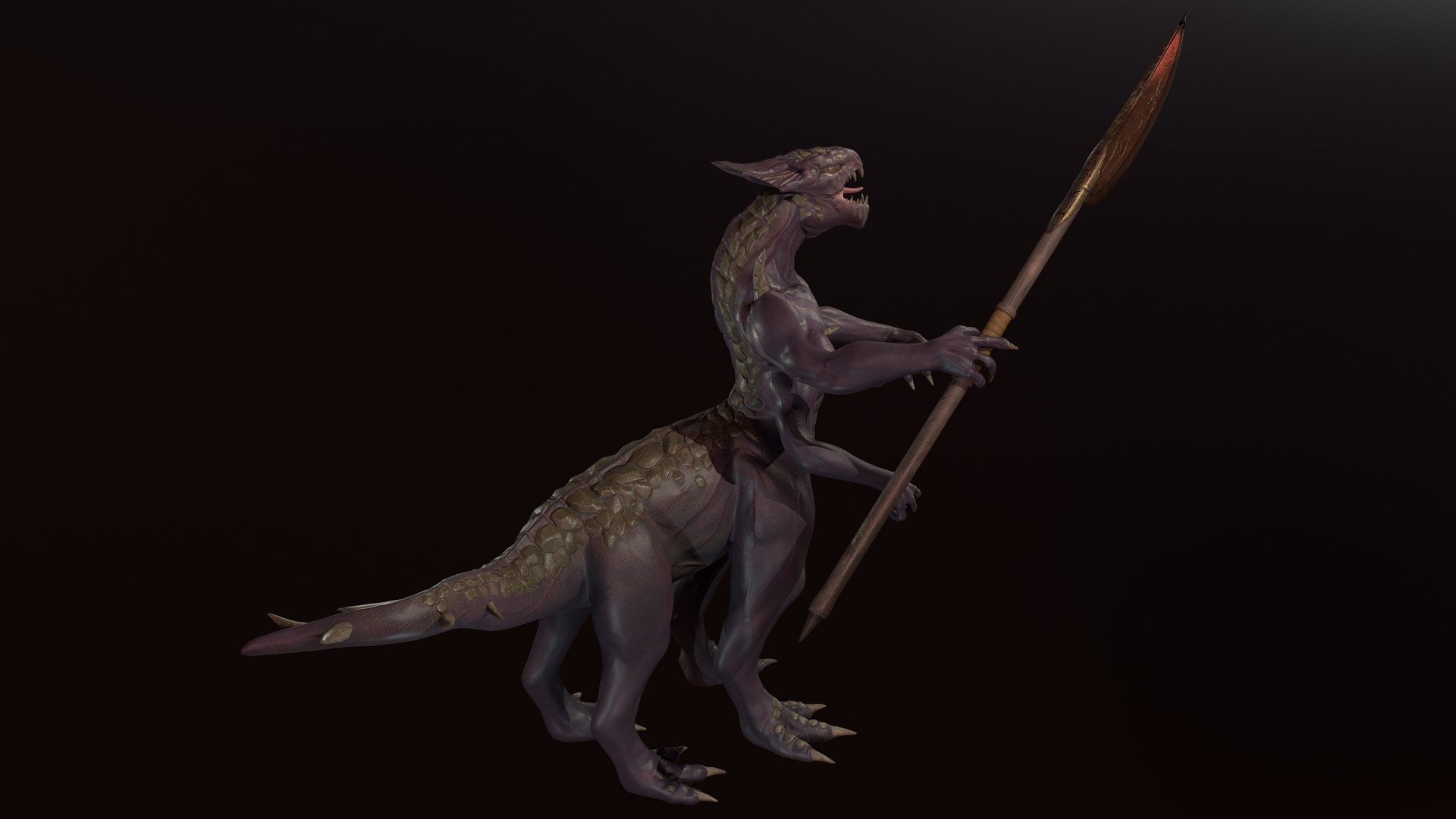 3D lizard humanoid - TurboSquid 1467051