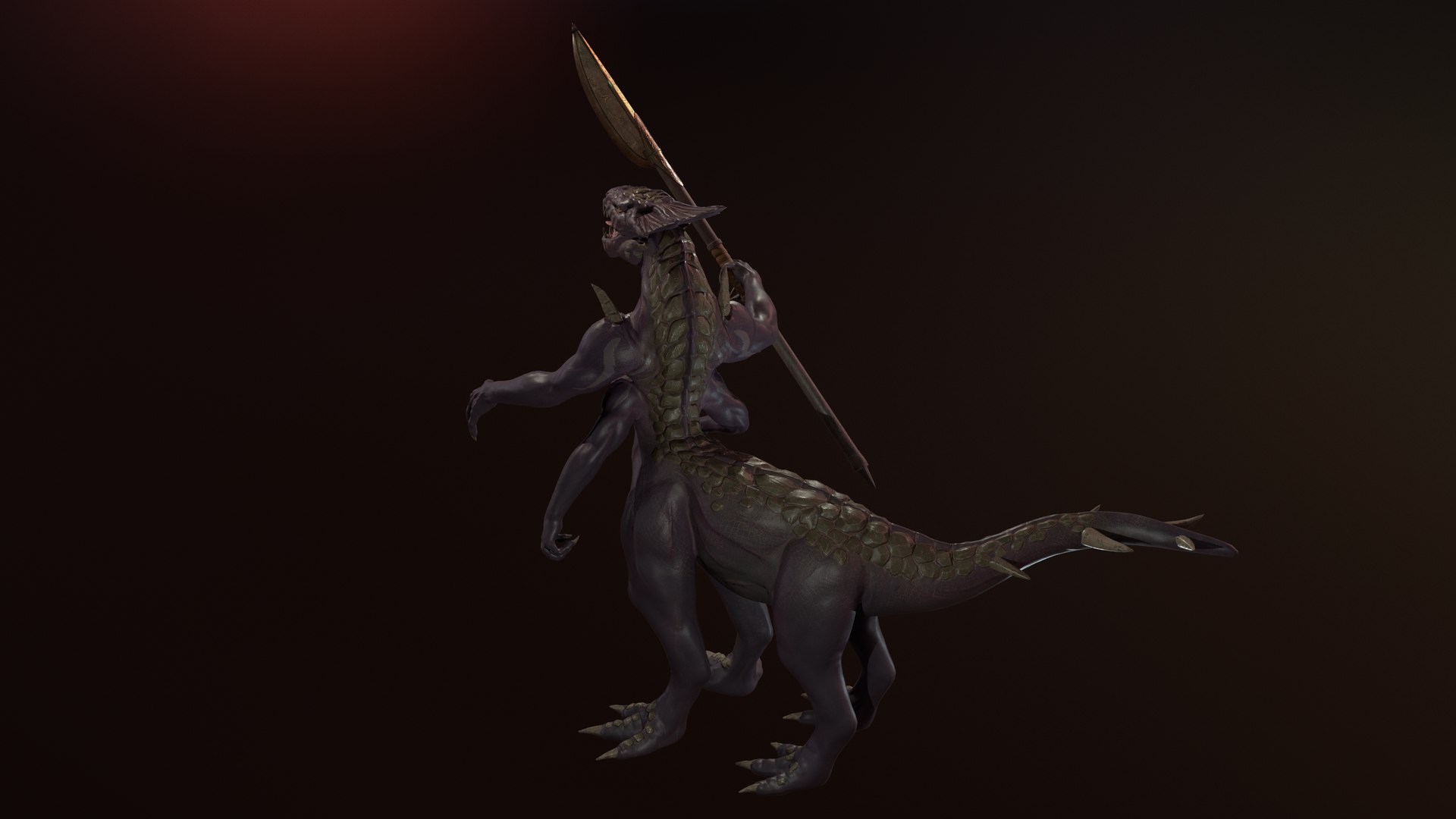 3D lizard humanoid - TurboSquid 1467051