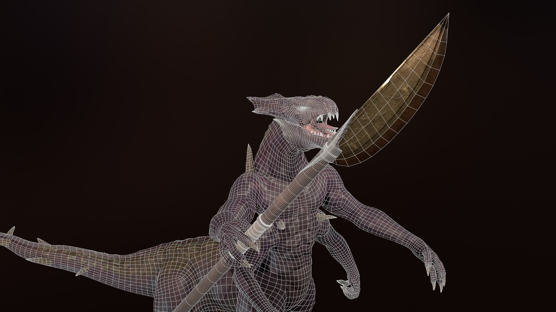 3D lizard humanoid - TurboSquid 1467051