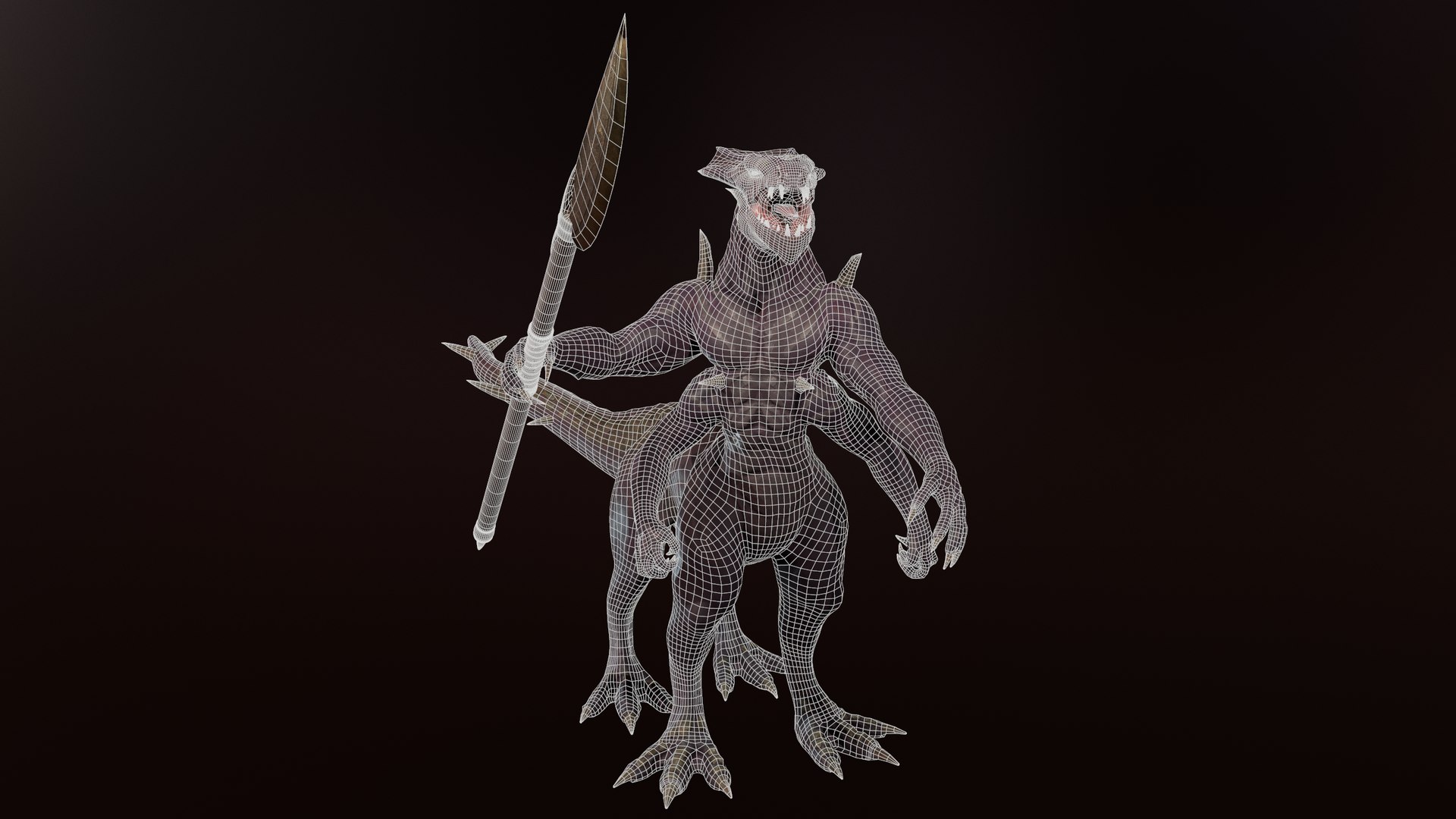 3D lizard humanoid - TurboSquid 1467051