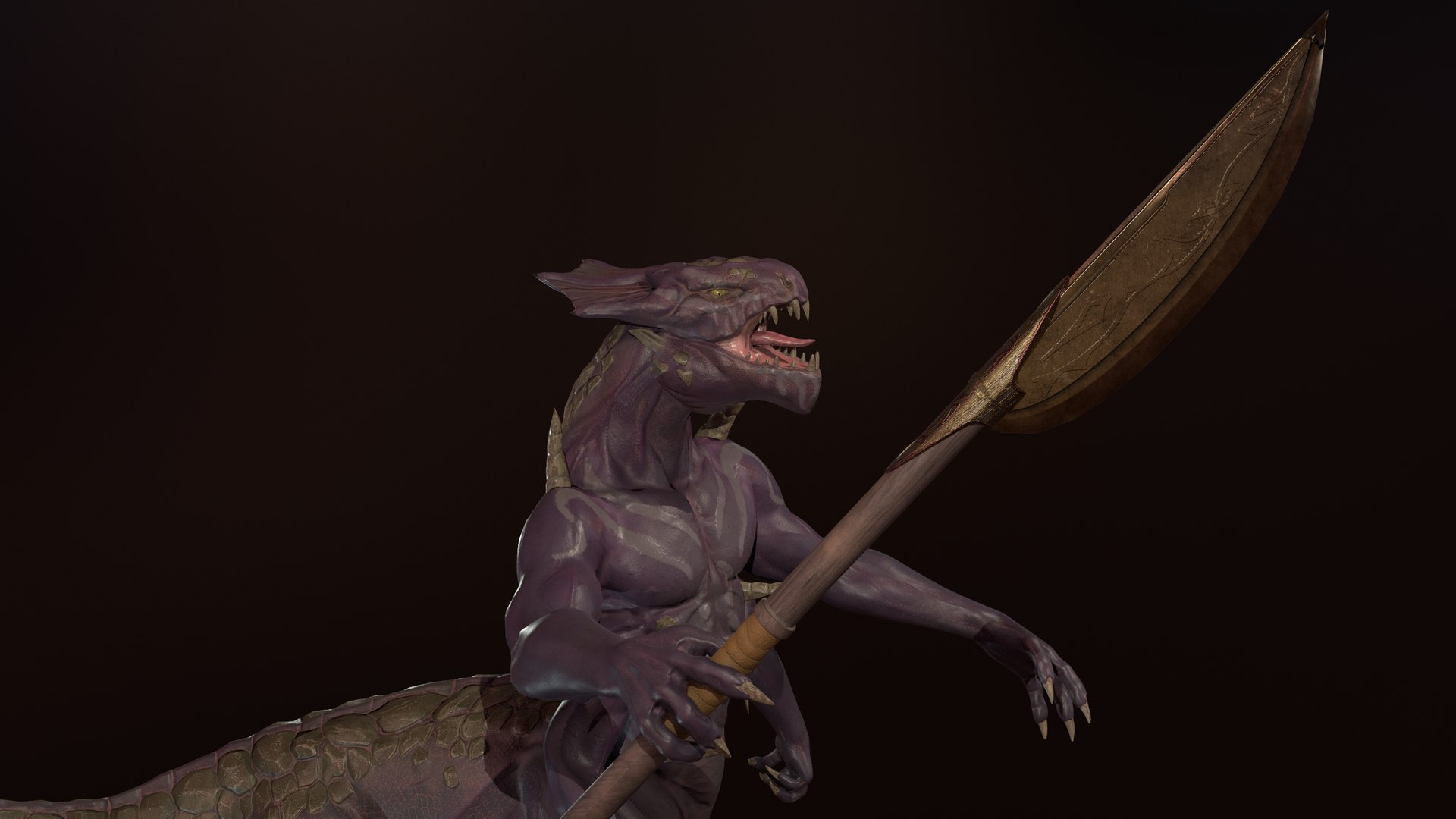 3D lizard humanoid - TurboSquid 1467051