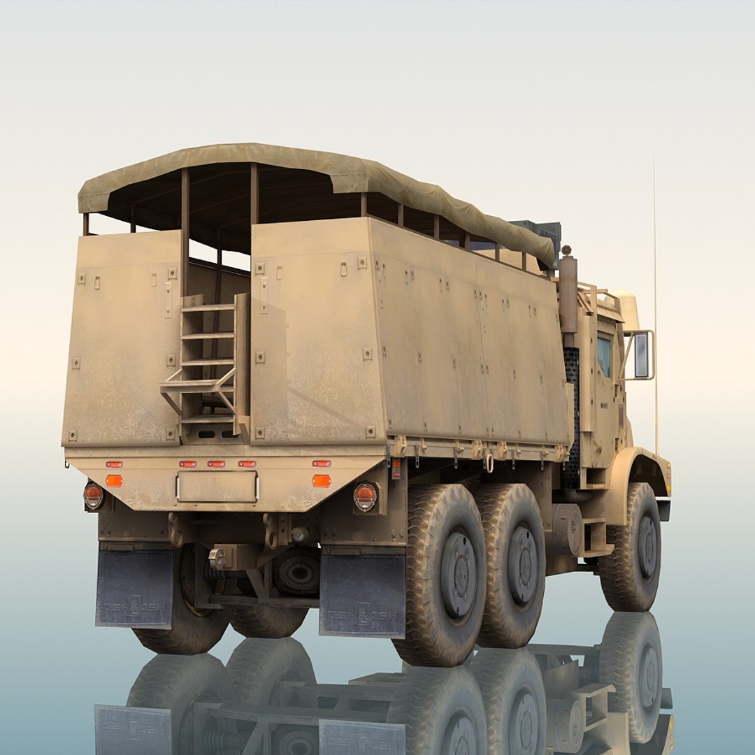 Oshkosh Mtvr Military Truck 3d Max
