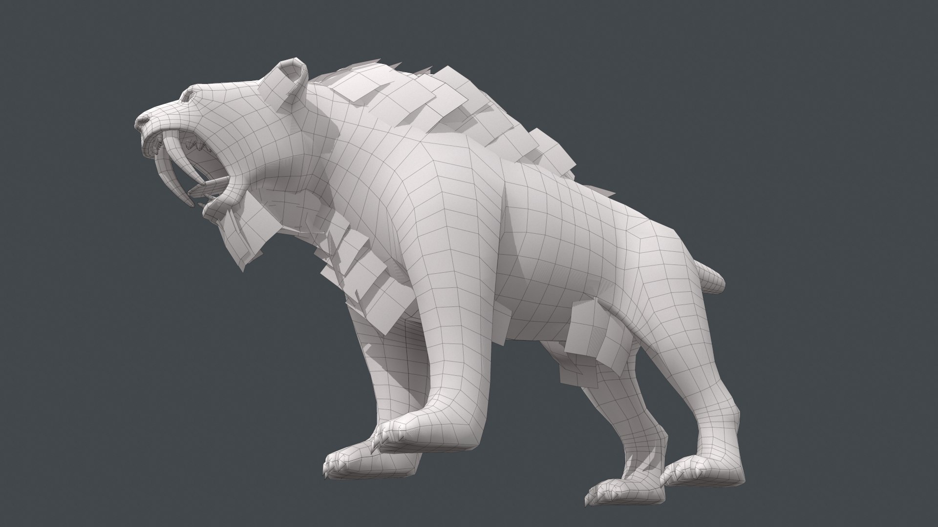 Saber tooth 3D model - TurboSquid 1598747