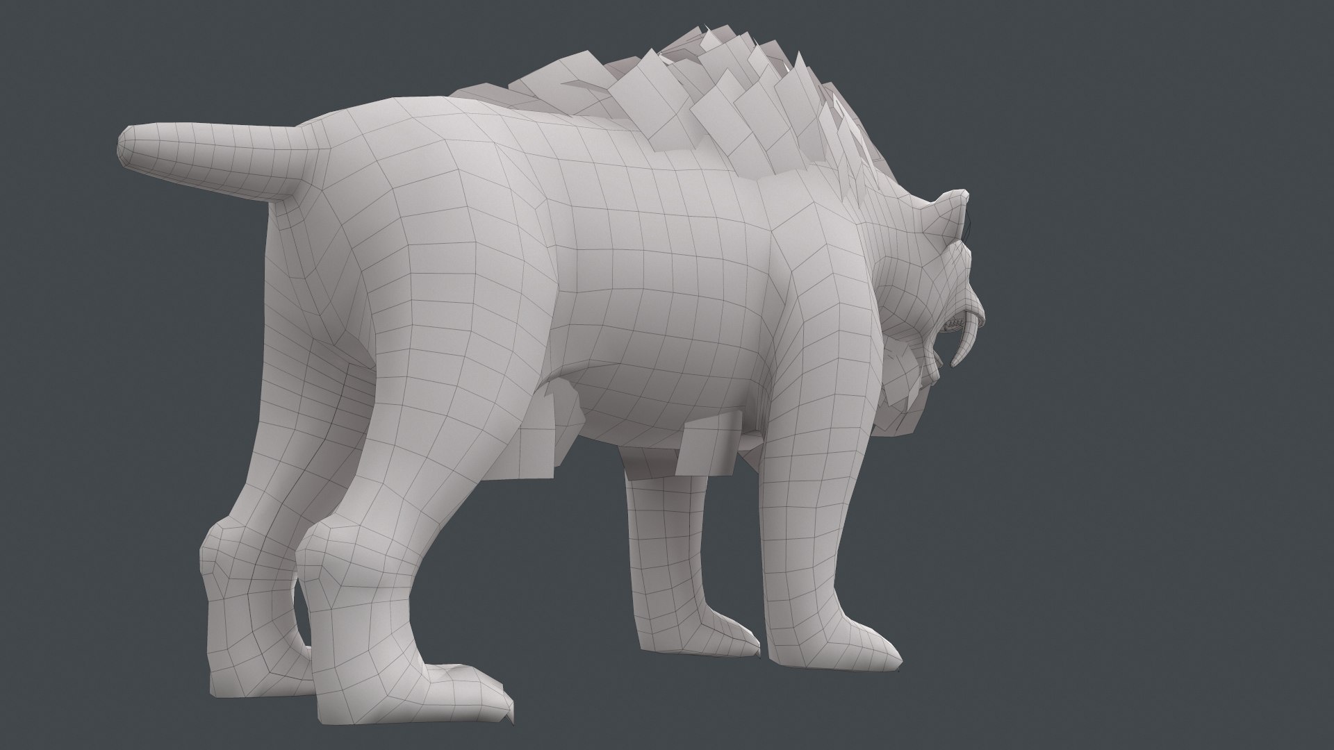 Saber tooth 3D model - TurboSquid 1598747