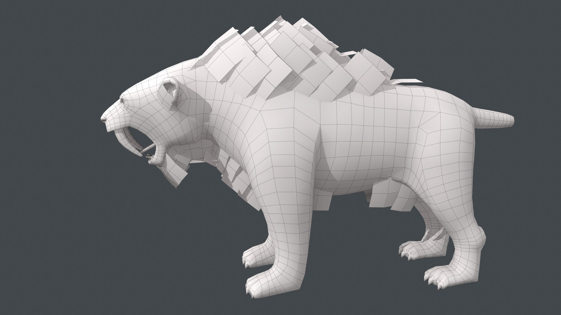 Saber tooth 3D model - TurboSquid 1598747