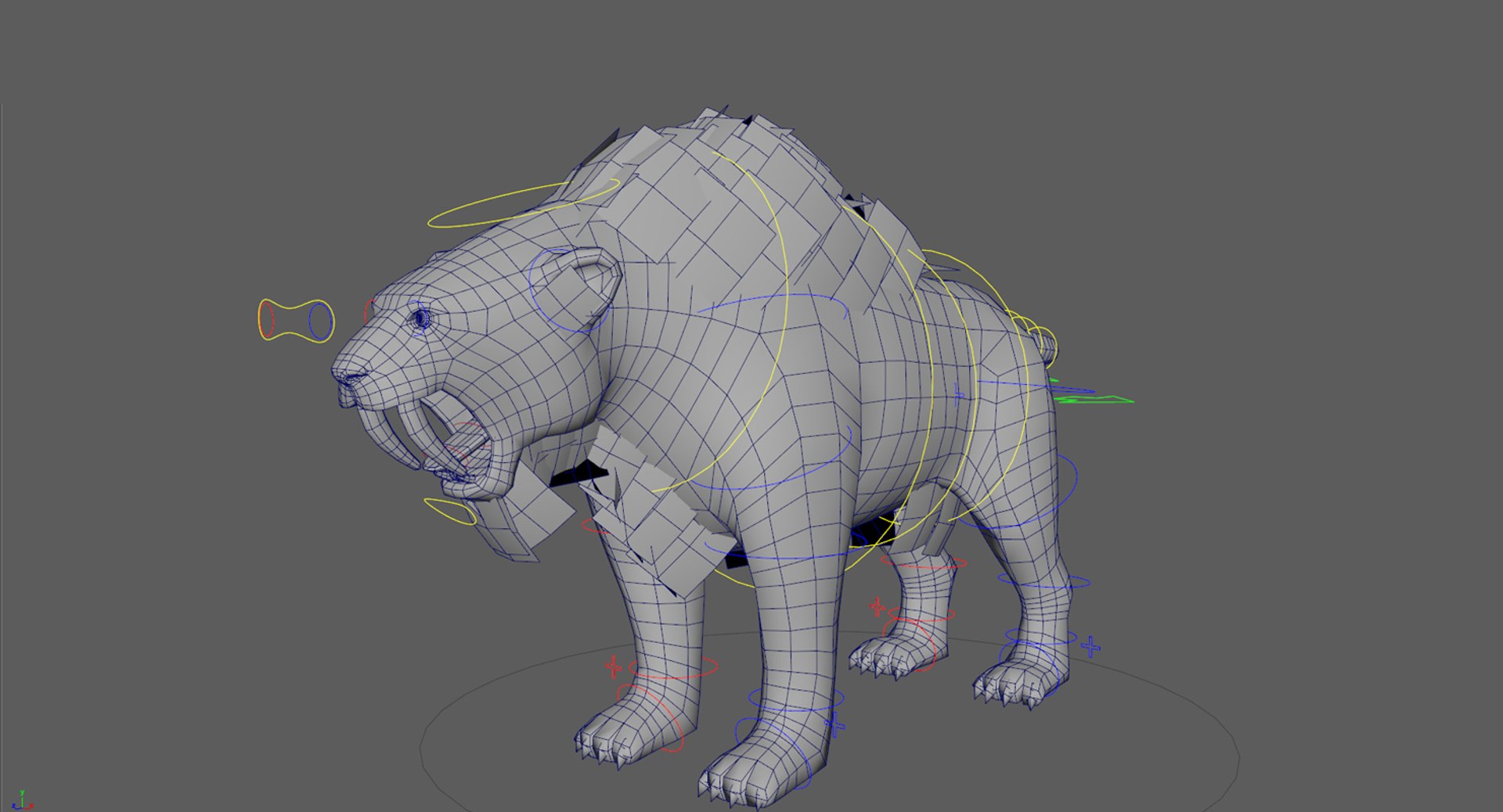 Saber tooth 3D model - TurboSquid 1598747