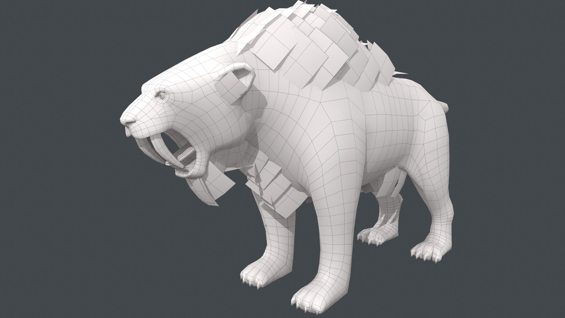 Saber tooth 3D model - TurboSquid 1598747