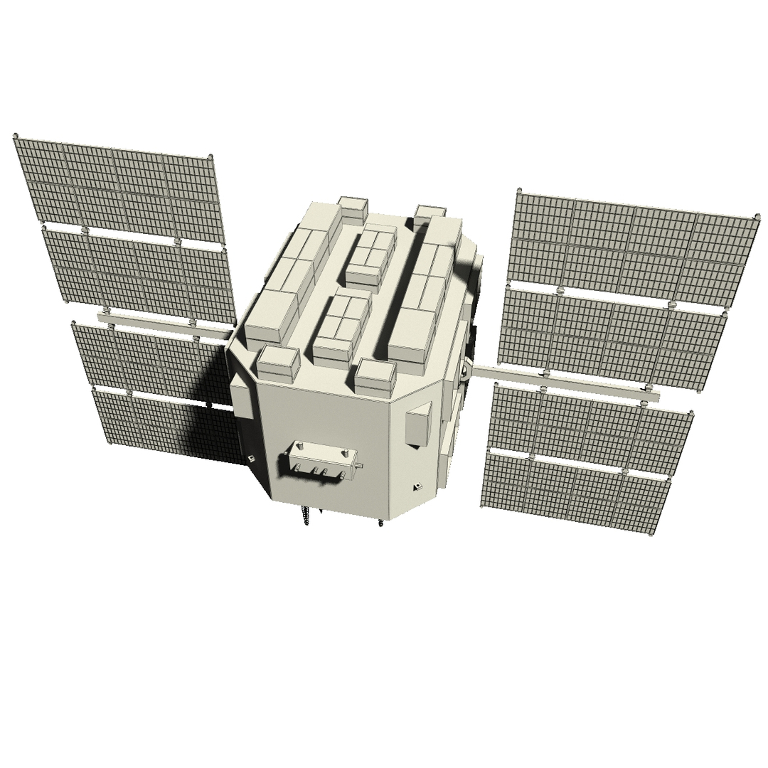 3d model satellite gps