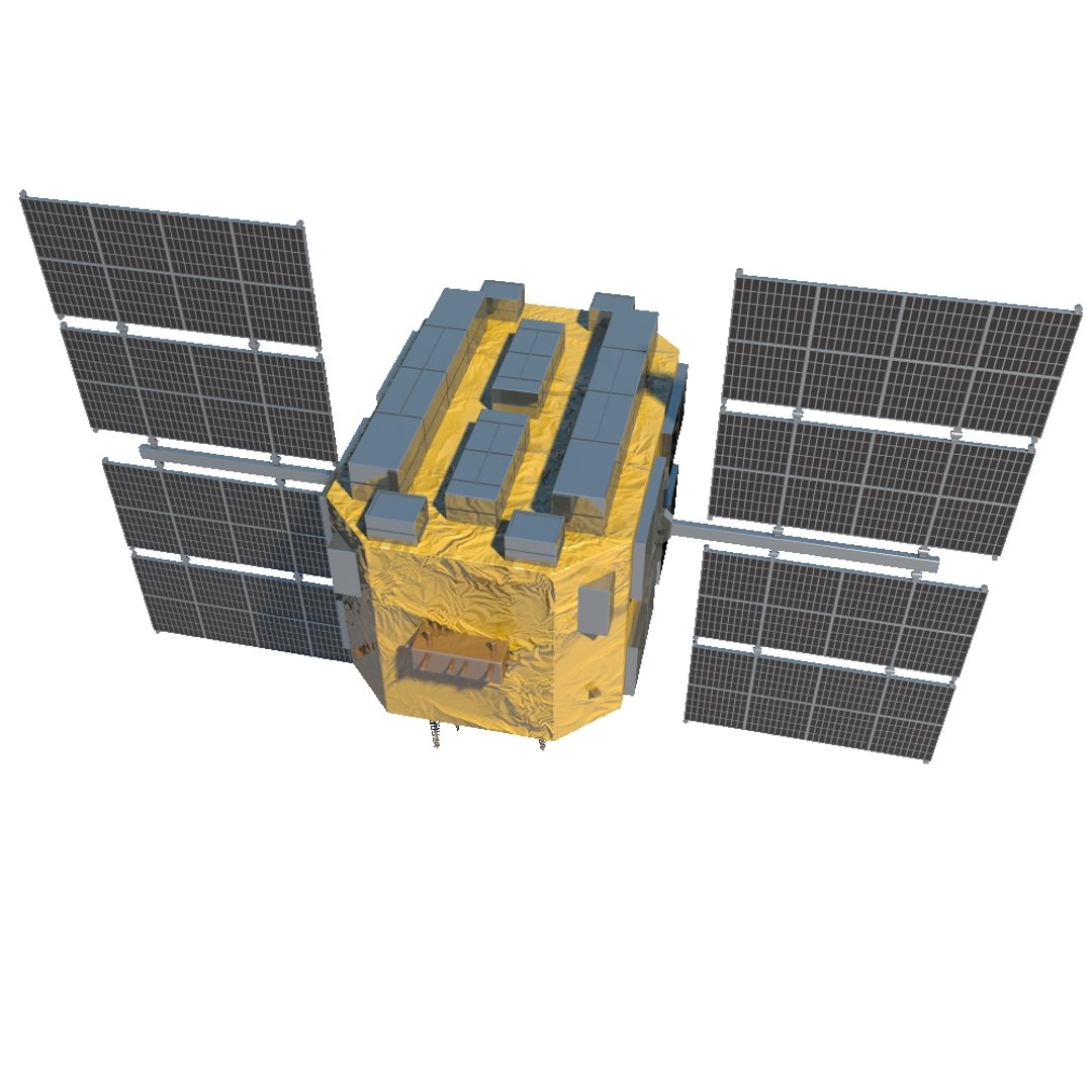 3d model satellite gps