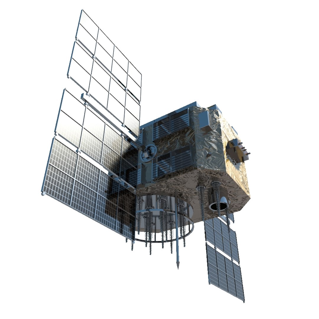 3d model satellite gps