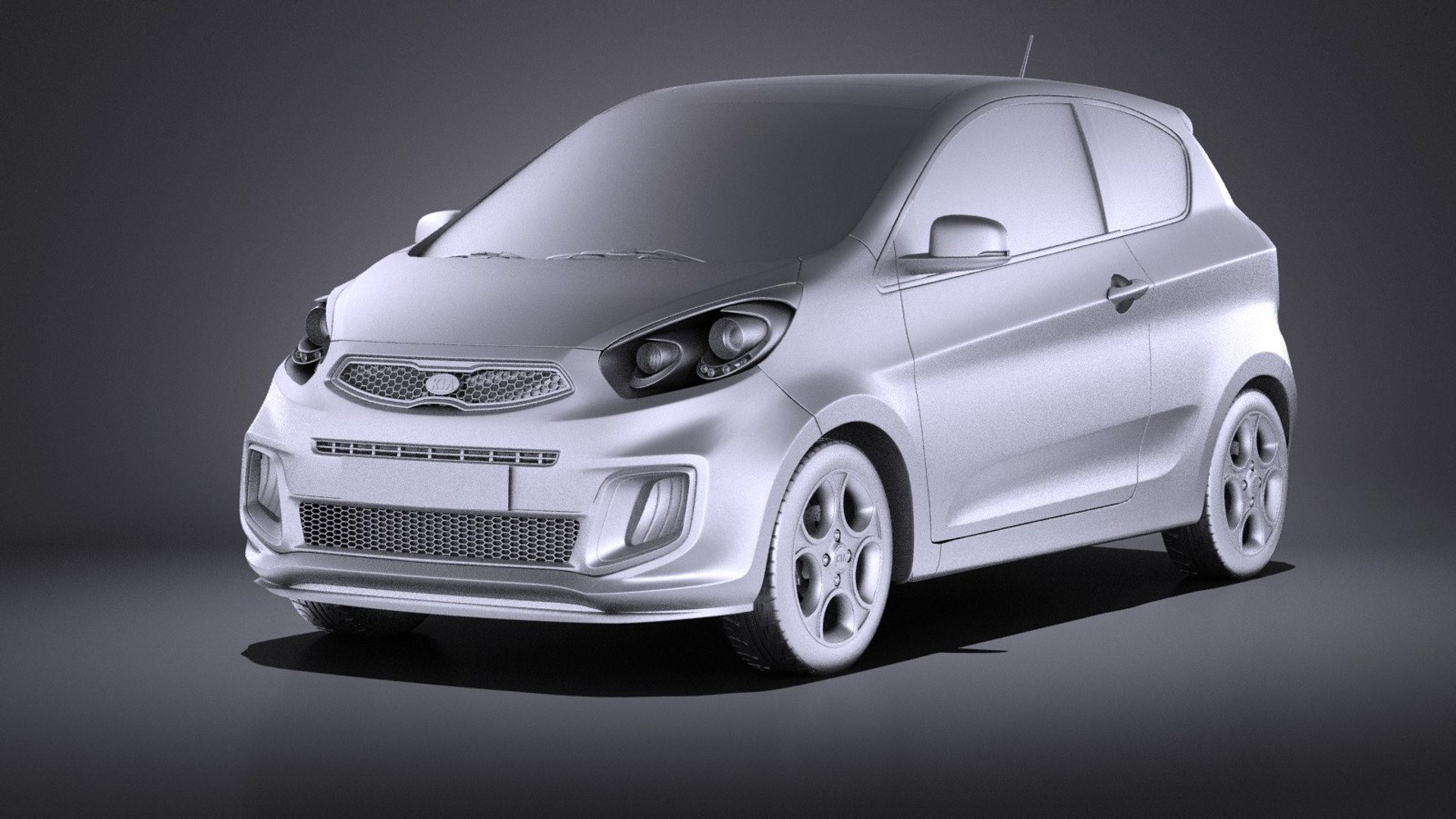 3d Model Kia Picanto 2015