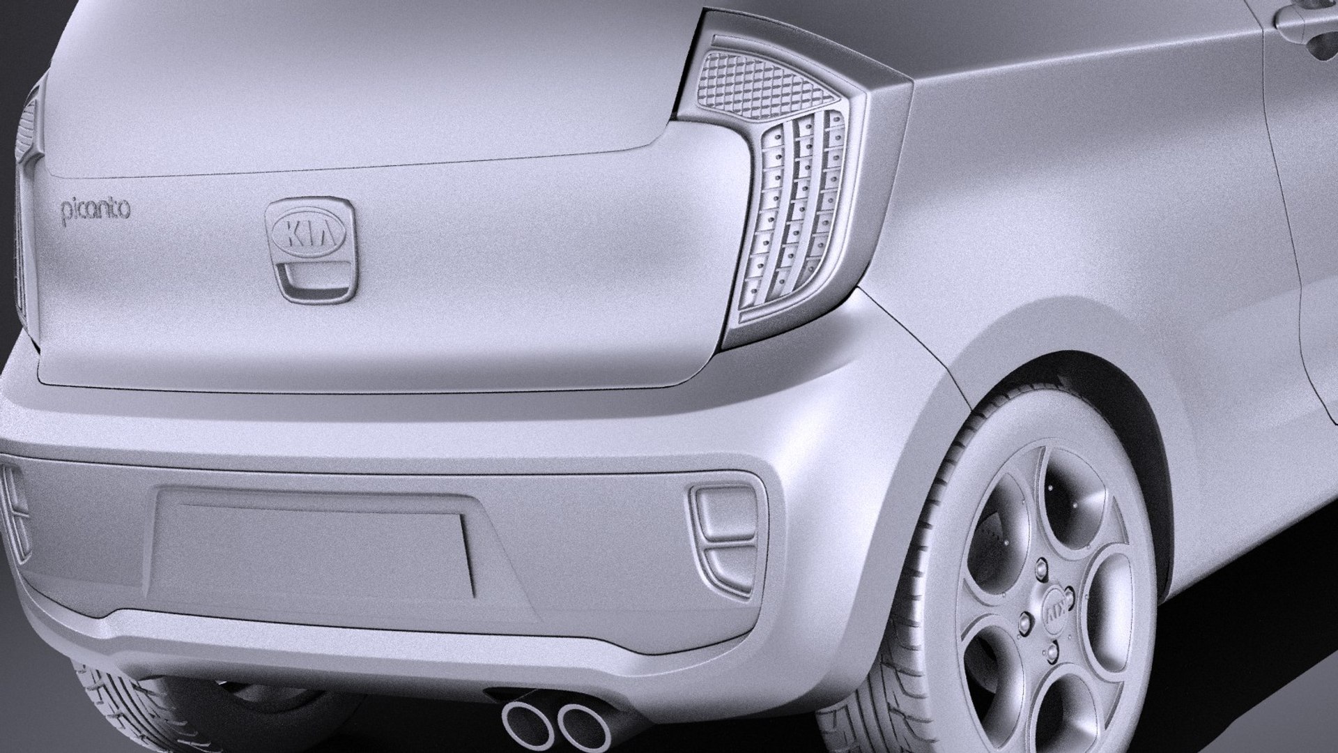 3d Model Kia Picanto 2015