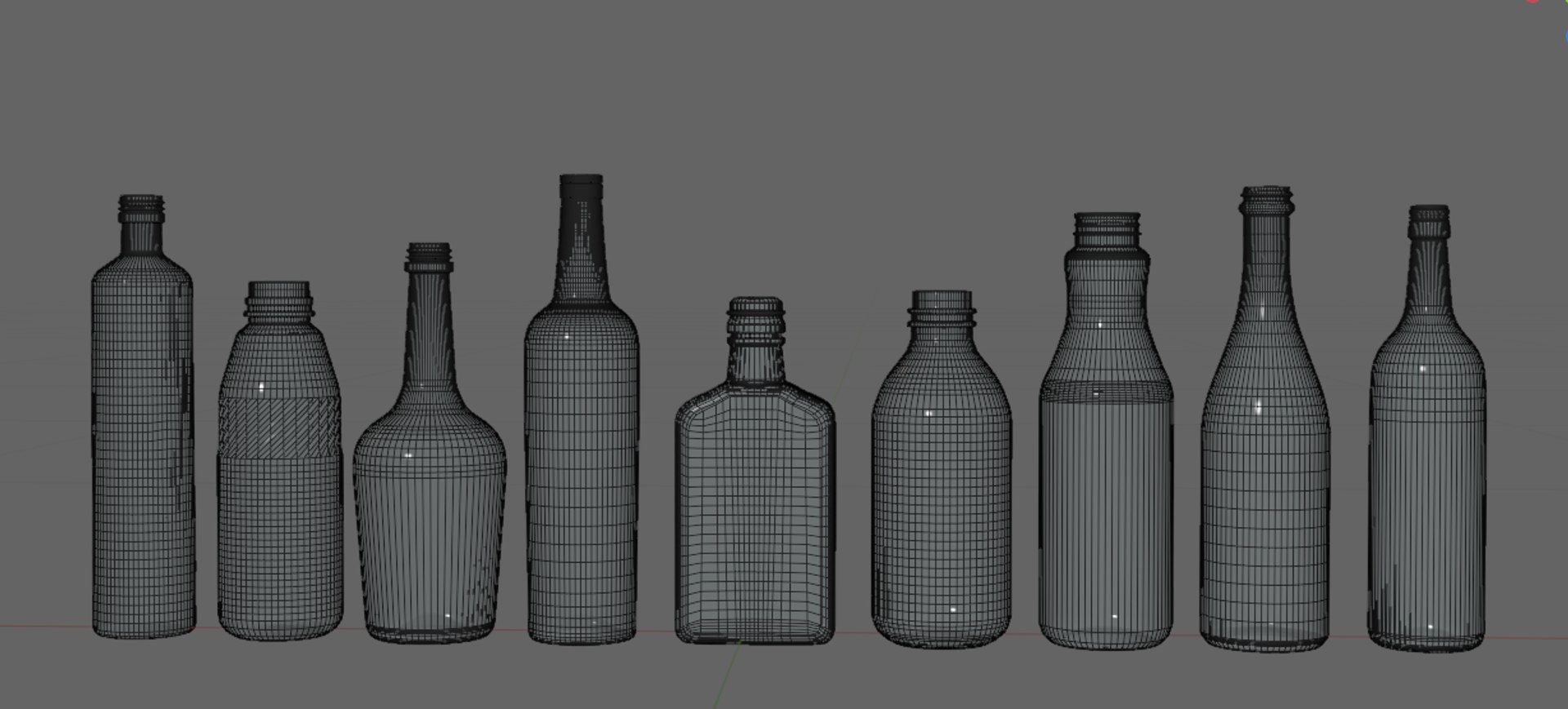 3D bottles model - TurboSquid 1992016
