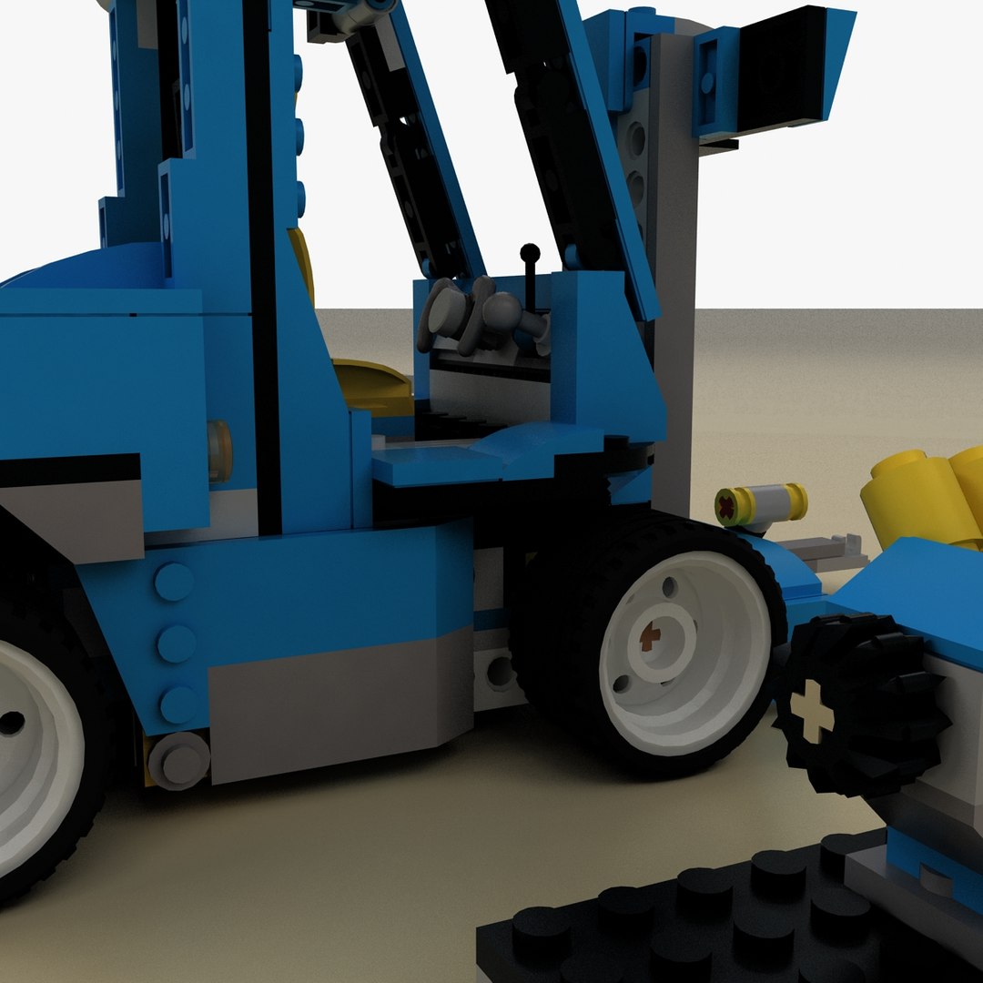 3D Forklift Lego Model - TurboSquid 1259641