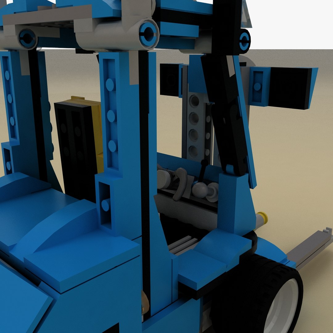 3D Forklift Lego Model - TurboSquid 1259641