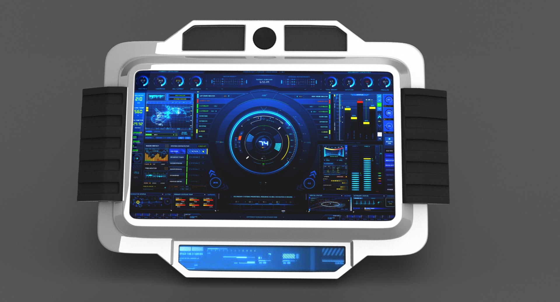 Sci-fi Touch Pad 2 3D Model - TurboSquid 1313471